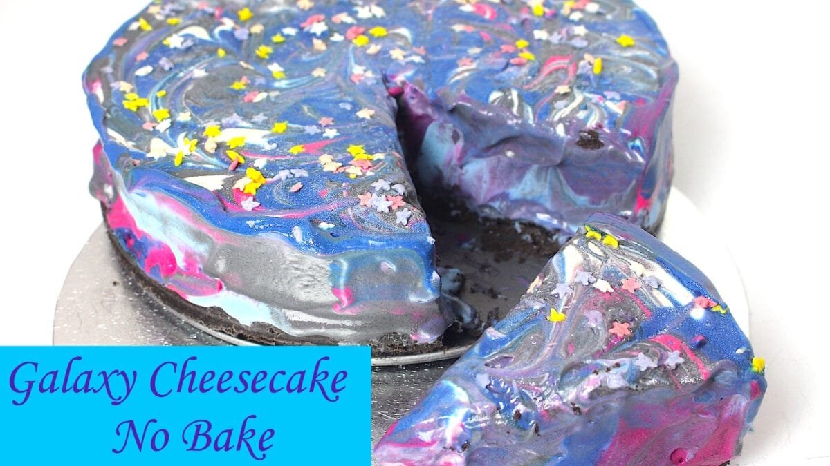 Galaxy Cheesecake Recipe | No Bake | Cook With Faiza