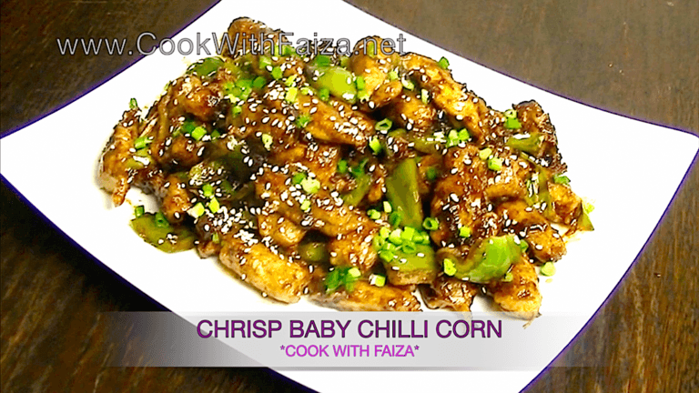 Crispy Baby Chilli Corn Recipe by Cook with Faiza