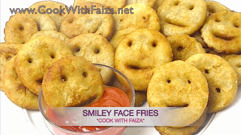SMILEY FACE FRIES | Potato Snack | COOK WITH FAIZA