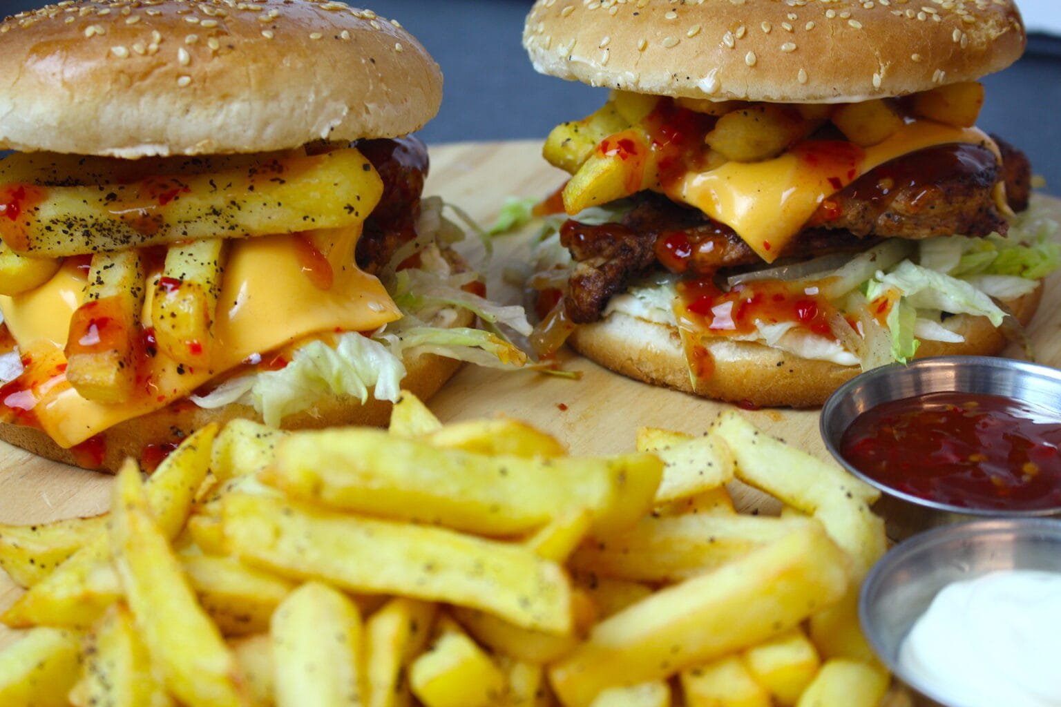 Chicken & Chips Burger | Chicken Burger | Chicken Snack Recipes By COOK ...